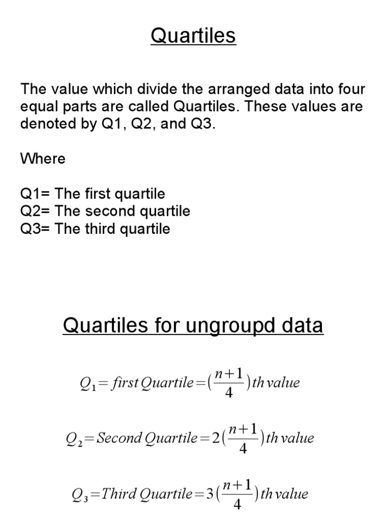 quartiles.pdf | Quantile | Percentile
