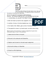 Appositives and Appositive Phrases - Worksheet | PDF | Language ...