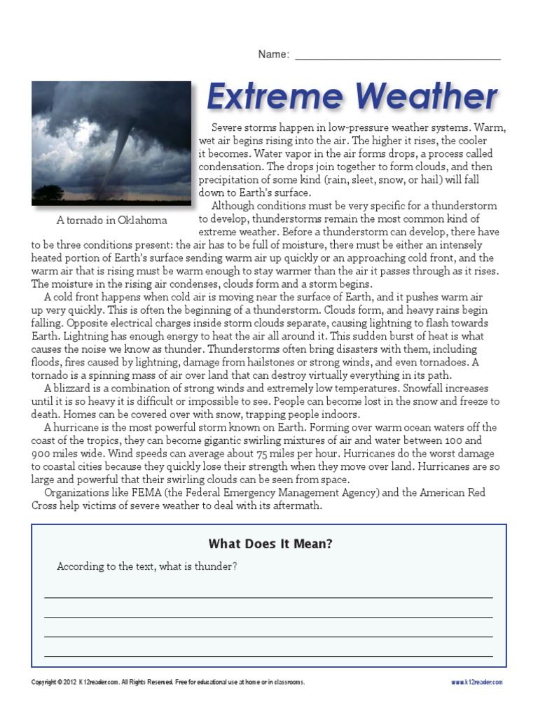 Extreme Weather | PDF