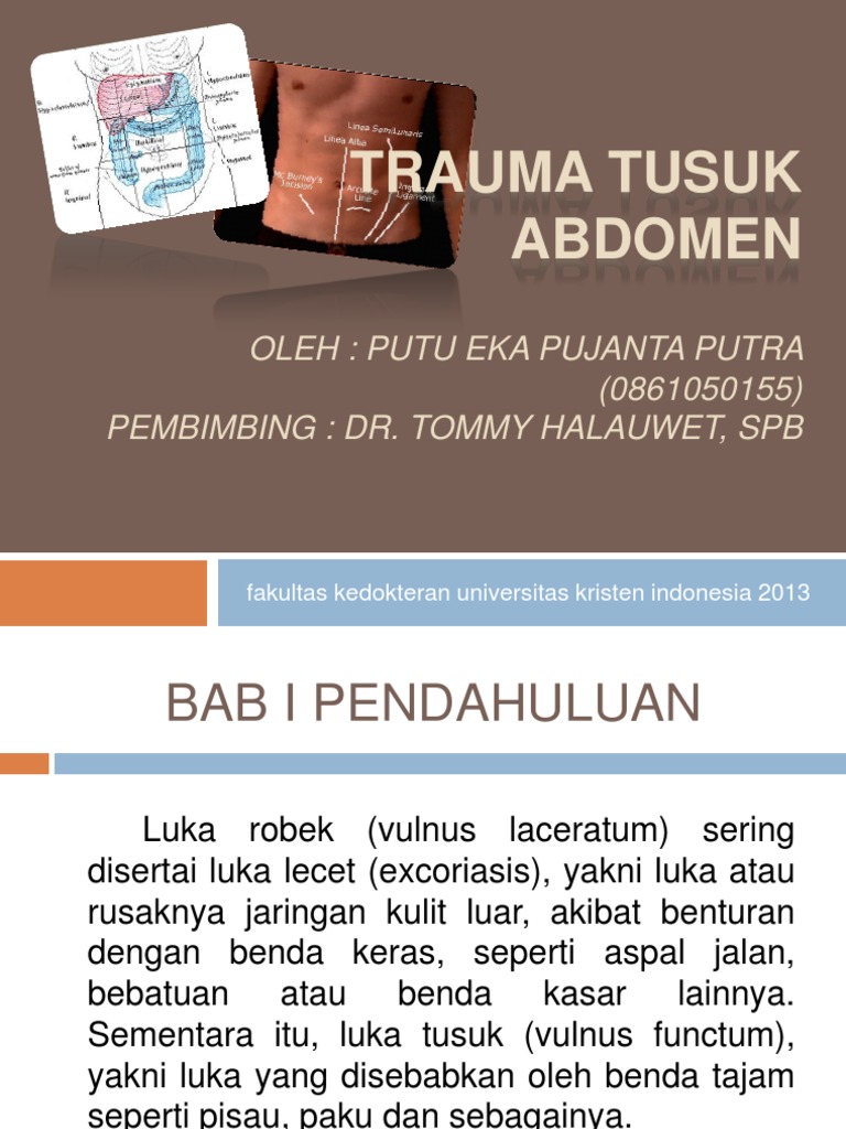 Trauma Tusuk Abdomen | PDF | Ilmu Sosial | Sains & Matematika