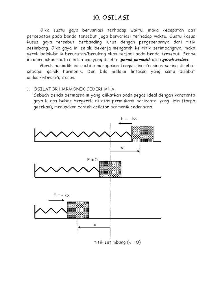 10 Osilasi | PDF | Sains & Matematika