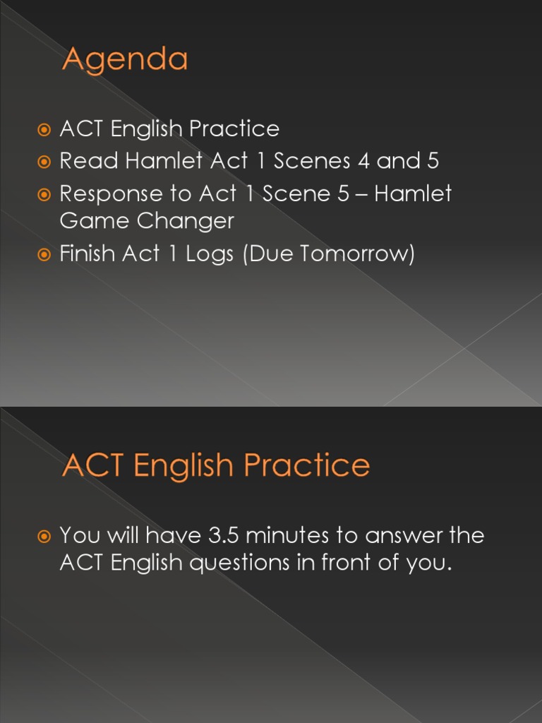 Hamlet Act 1 Study Guide | PDF