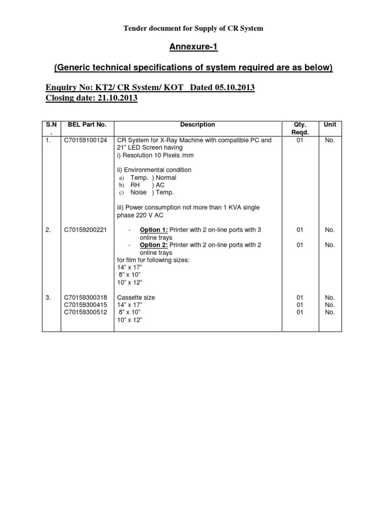 Annexure 1 PDF | PDF