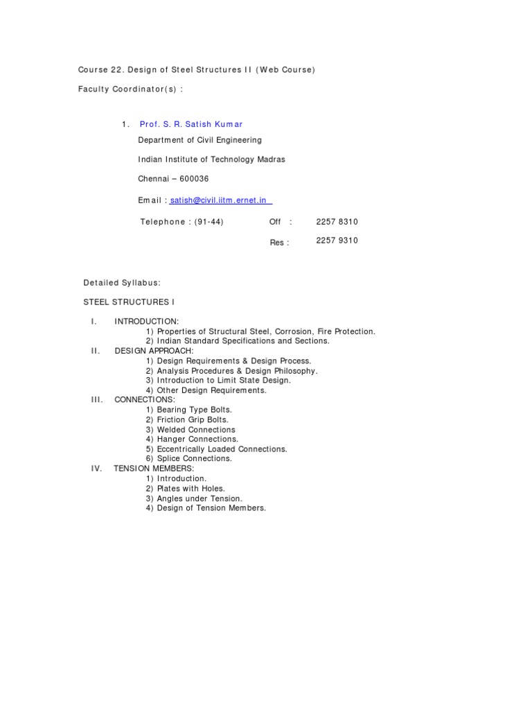 Design of Steel Structures Vol2.Kumar, Kumar | PDF | Truss | Beam ...