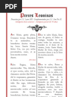 Preces del Opus Dei en latín y español | PDF | Oración | Intercesión