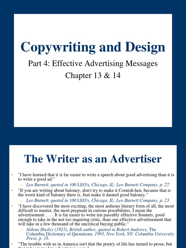 Copywriting and Design | Page Layout | Advertising