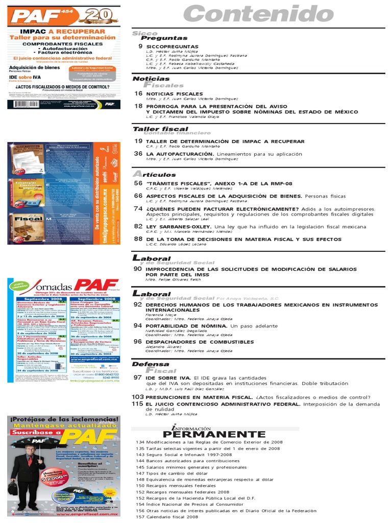 Impac | PDF | Efectivo | Impuesto sobre la renta