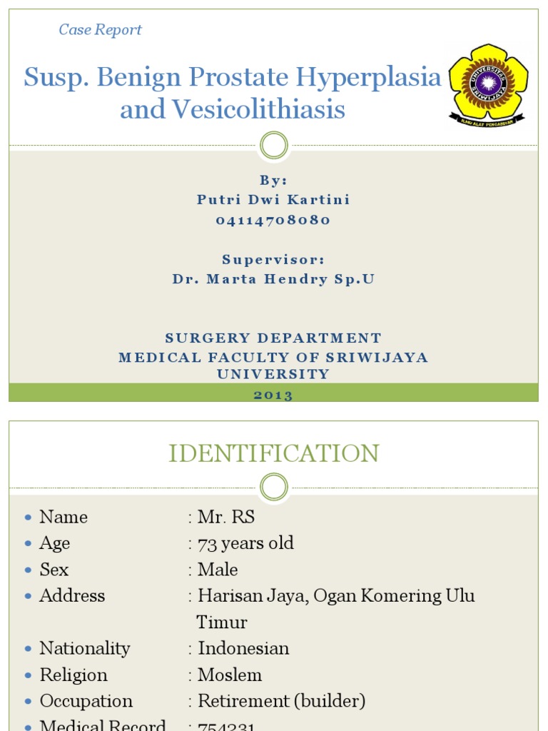 BPH and Vesikolithiasis | PDF | Urination | Prostate