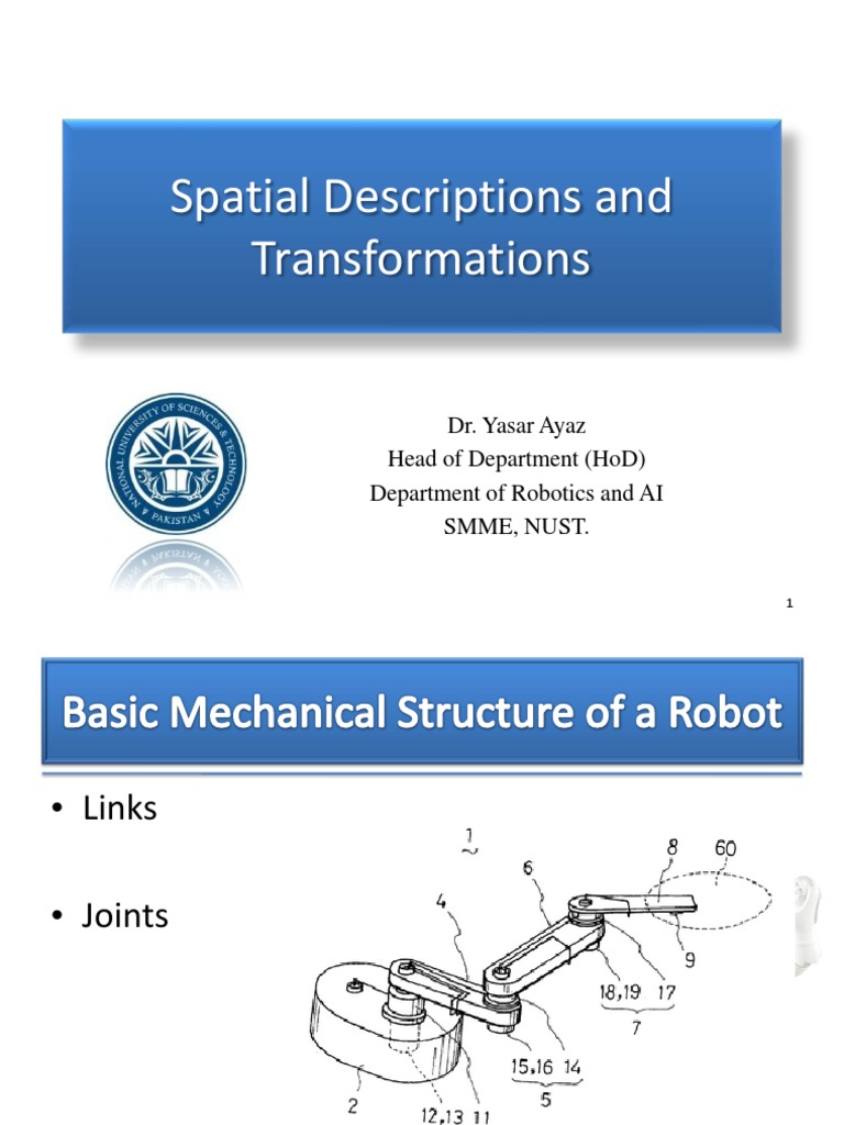 02 - Spatial Descriptions and Transformations PDF | PDF | Technology ...