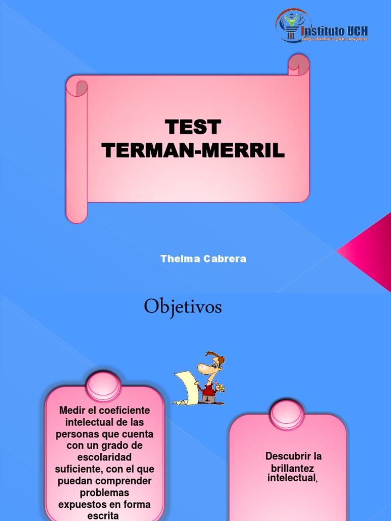 Test Terman-Merrill: Evaluación Intelectual | PDF | Crecimiento ...