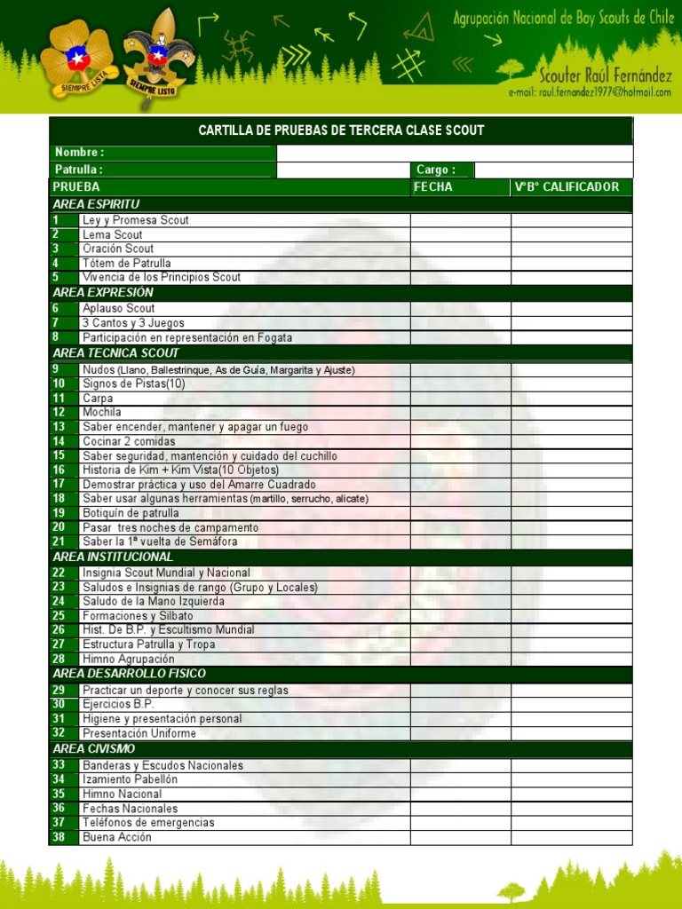 CARTILLA - 3a Clase Scout v04 | PDF | Exploración | Organizaciones ...