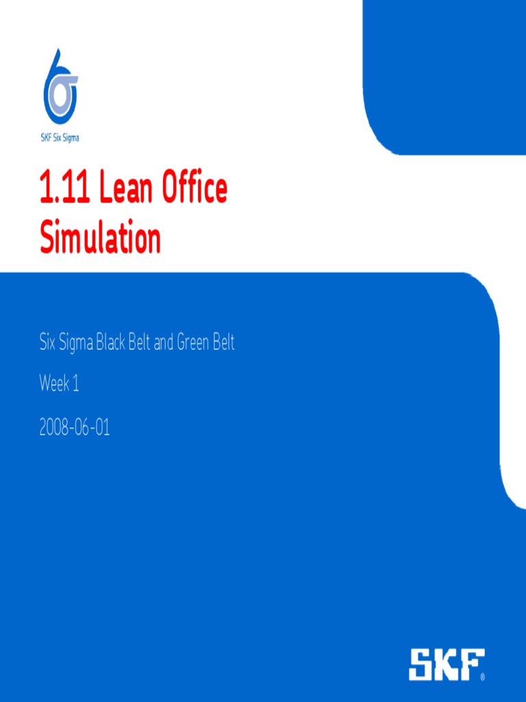 01 - Lean Office Simulation Rev DL 20080601 PDF | PDF | Six Sigma ...