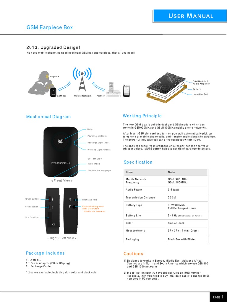 GSM Box Manual PDF | PDF