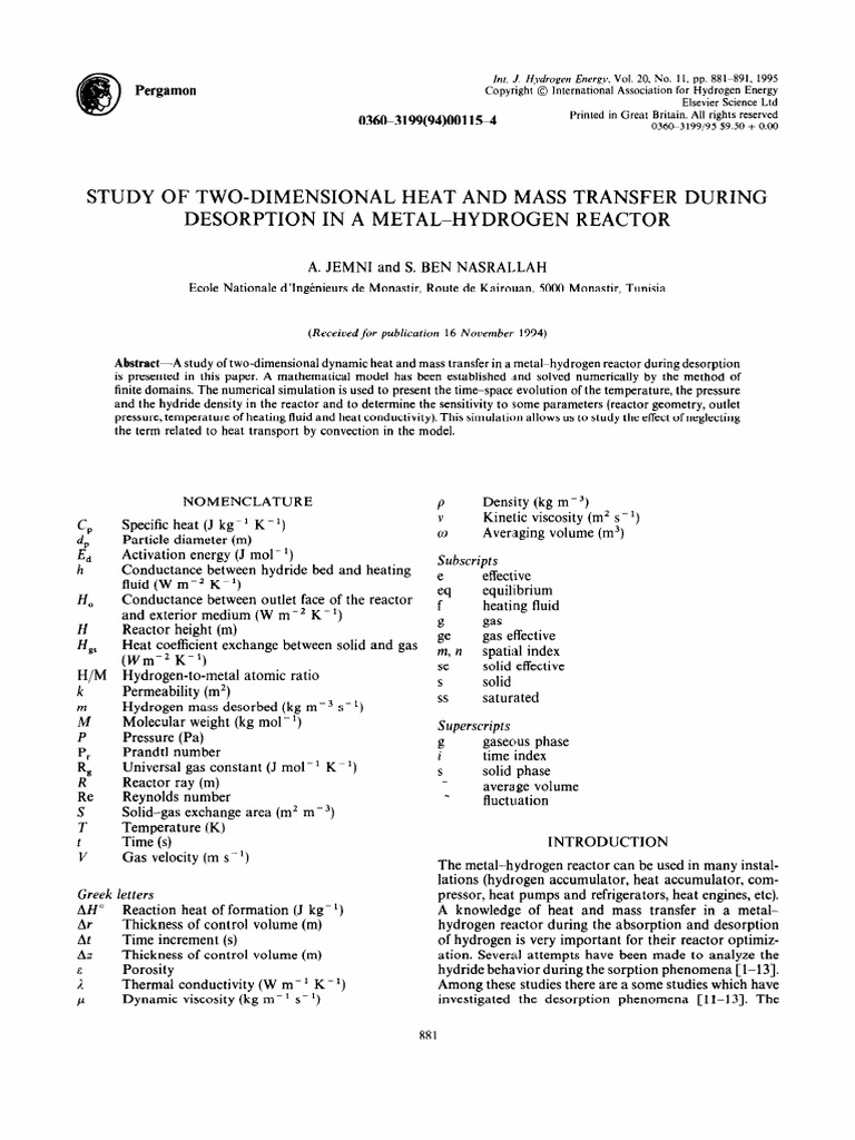 Study of Two-Dimensional Heat and Mass Transfer During PDF | PDF ...