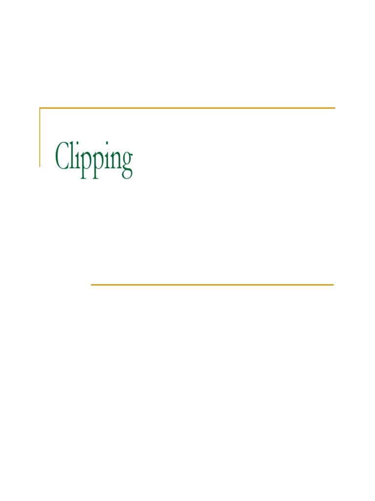 2D and 3D Clipping Algorithms Explained | PDF | 2 D Computer Graphics | Polygon