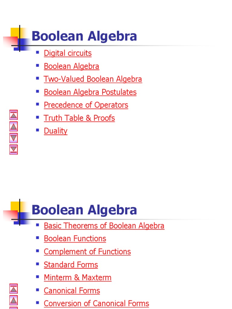 Lect - 5 Boolean Algebra | PDF | Boolean Algebra | Teaching Mathematics