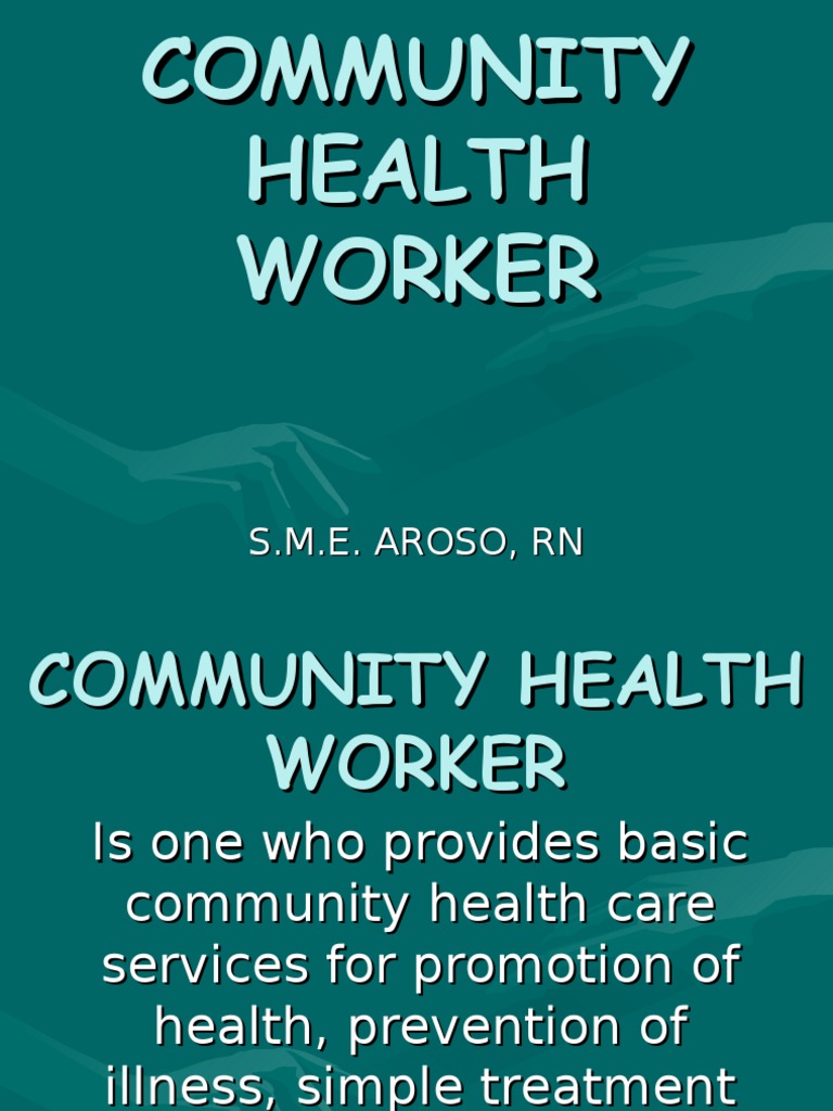 Community Health Worker | Health Education | Learning