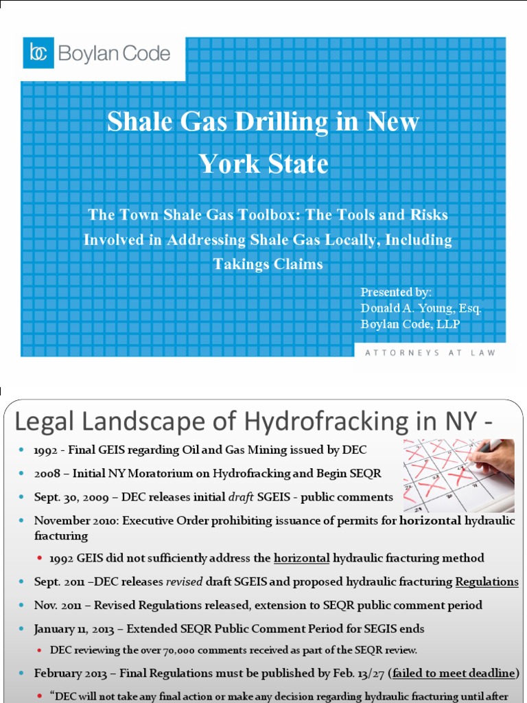Fracking Law For New York Municipalities | PDF | Eminent Domain ...