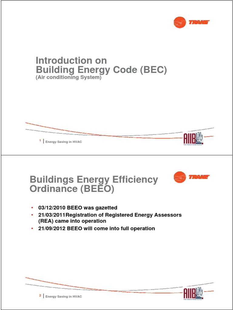 1 - Introduction On BEC | PDF | Air Conditioning | Duct (Flow)