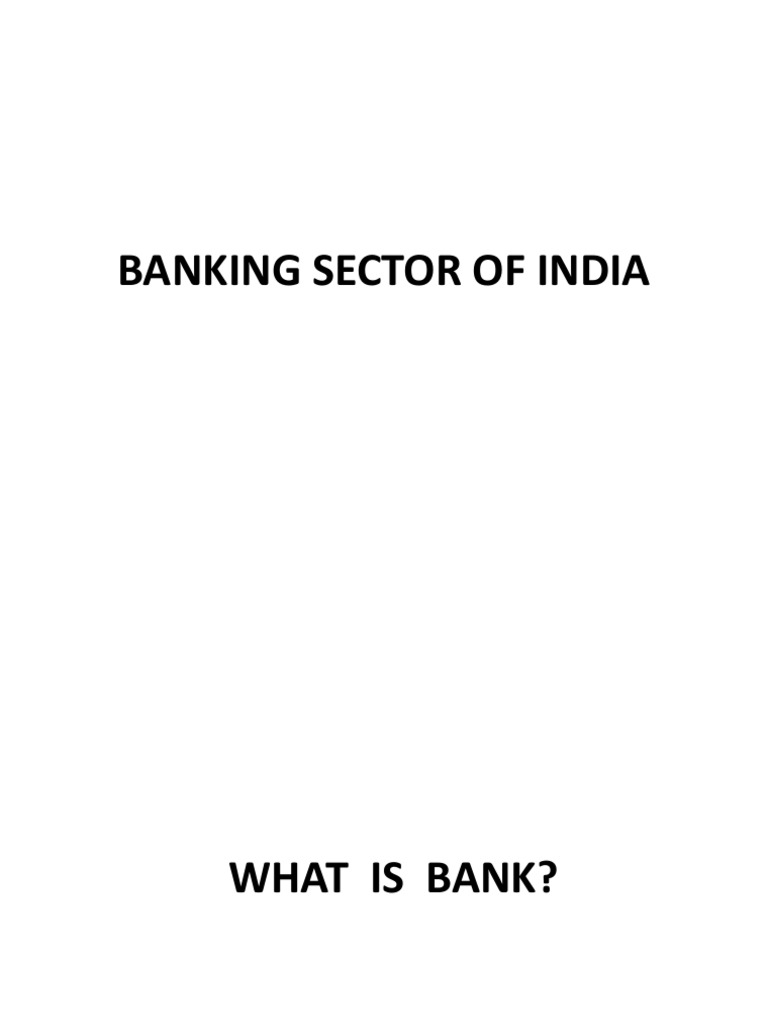 Overview of India's Banking Sector | PDF | Finance & Money Management
