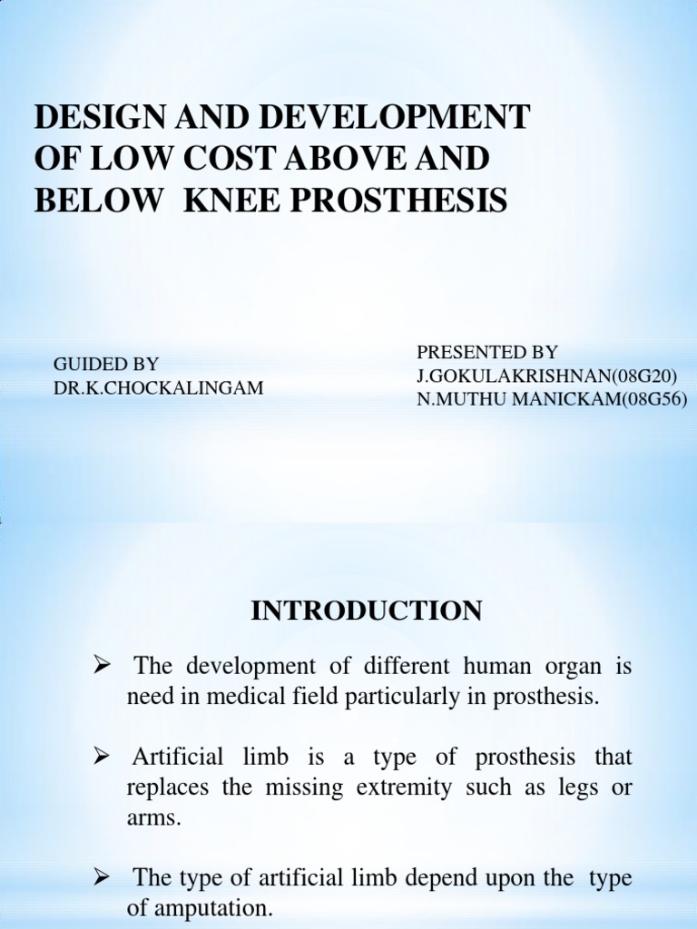 Prosthesis.ppt | Prosthesis | Amputation