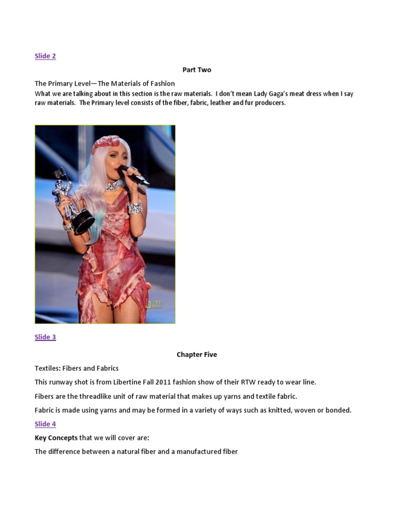 Intro Lecture Chapter 5 Text Version | PDF | Textiles | Wool