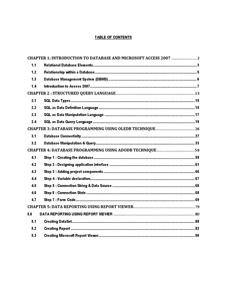 Databaseprogramming Pdf Download Free Pdf Microsoft Access Sql