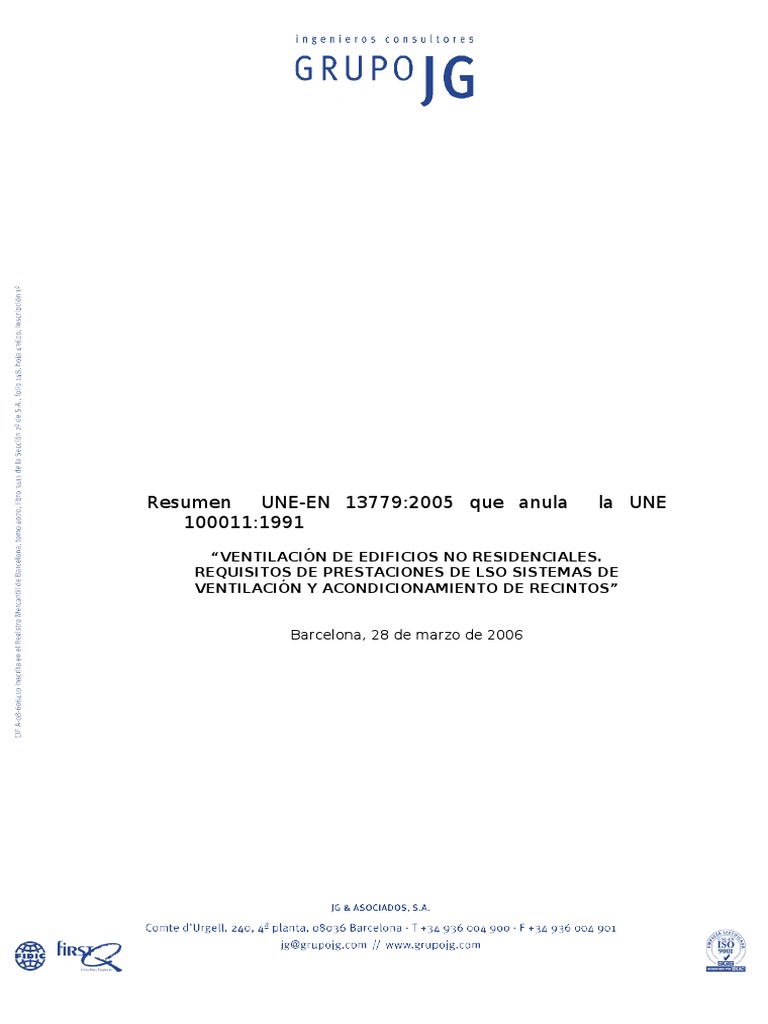 Une en Iso 13779 | PDF | Caldera | Ventilador mecánico