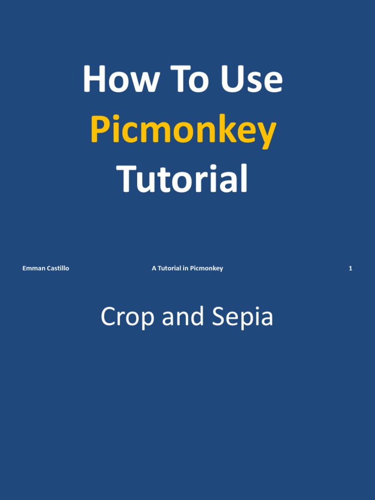 How To Use Picmonkey Pdf Pdf Button Computing Human Computer
