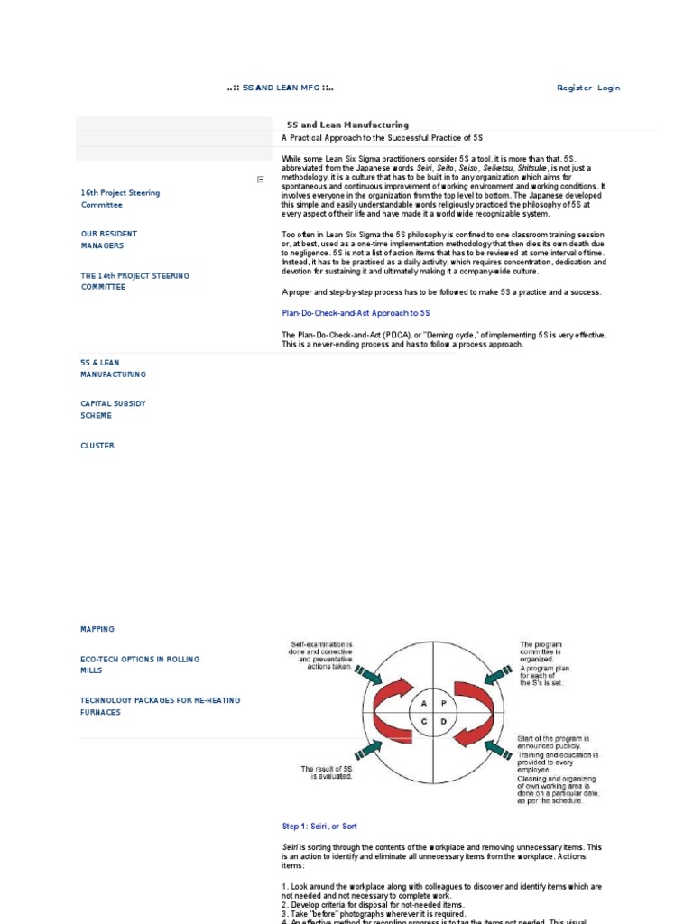 5S and Lean Manufacturing | PDF | Lean Manufacturing | Employment
