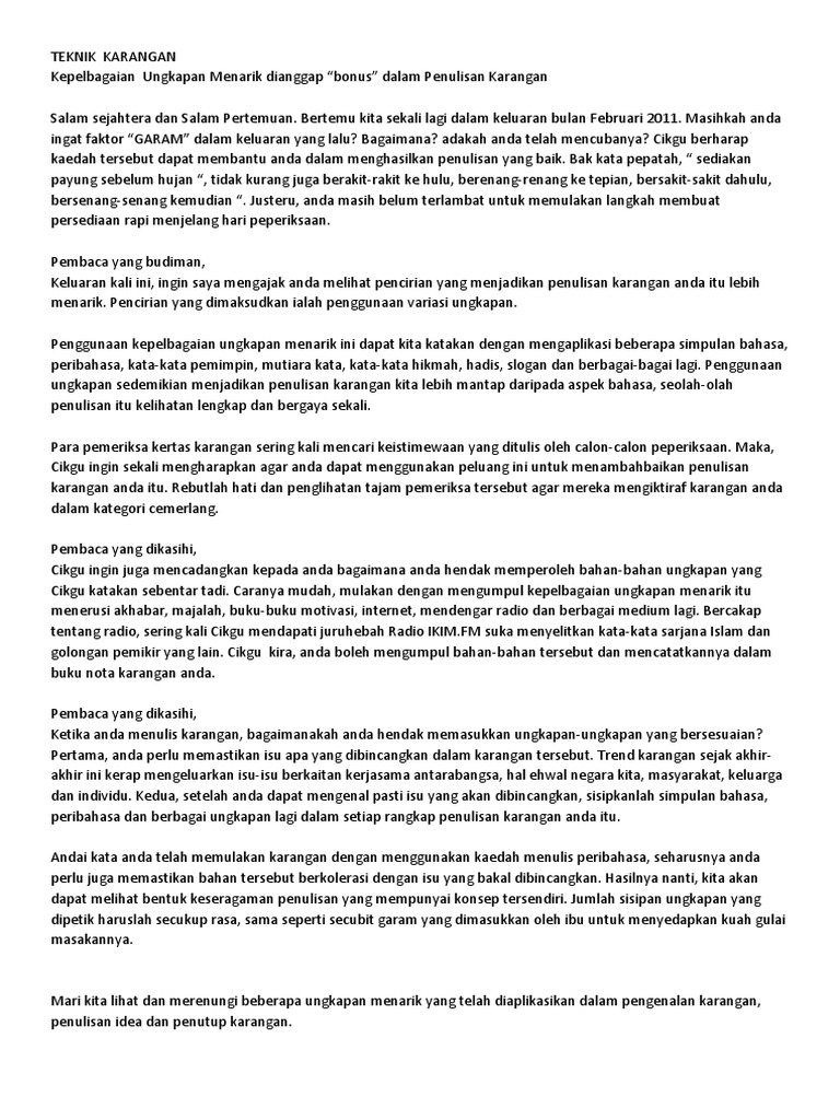 Kepelbagaian Ungkapan Menarik | PDF | Kajian Bahasa Asing