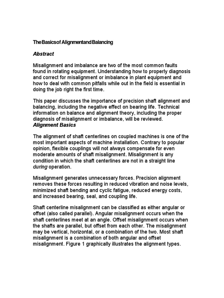 Basics of Alignment | PDF | Mechanical Engineering | Applied And ...