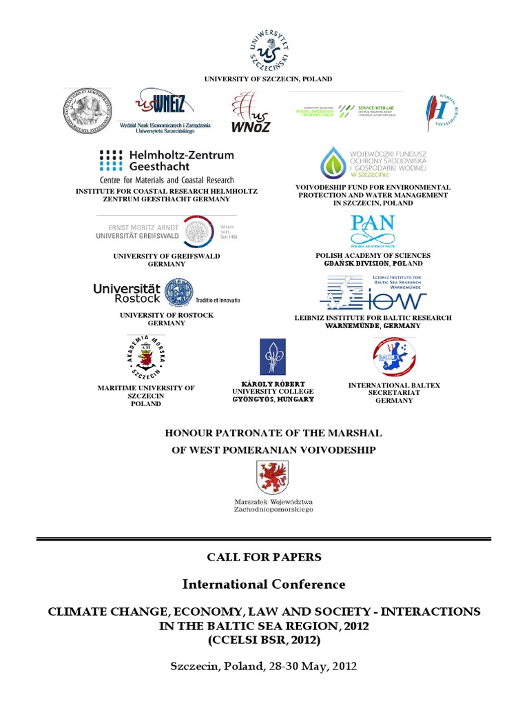 Baltic Sea Climate Change Conference 2012 | PDF | Poland | Abstract ...