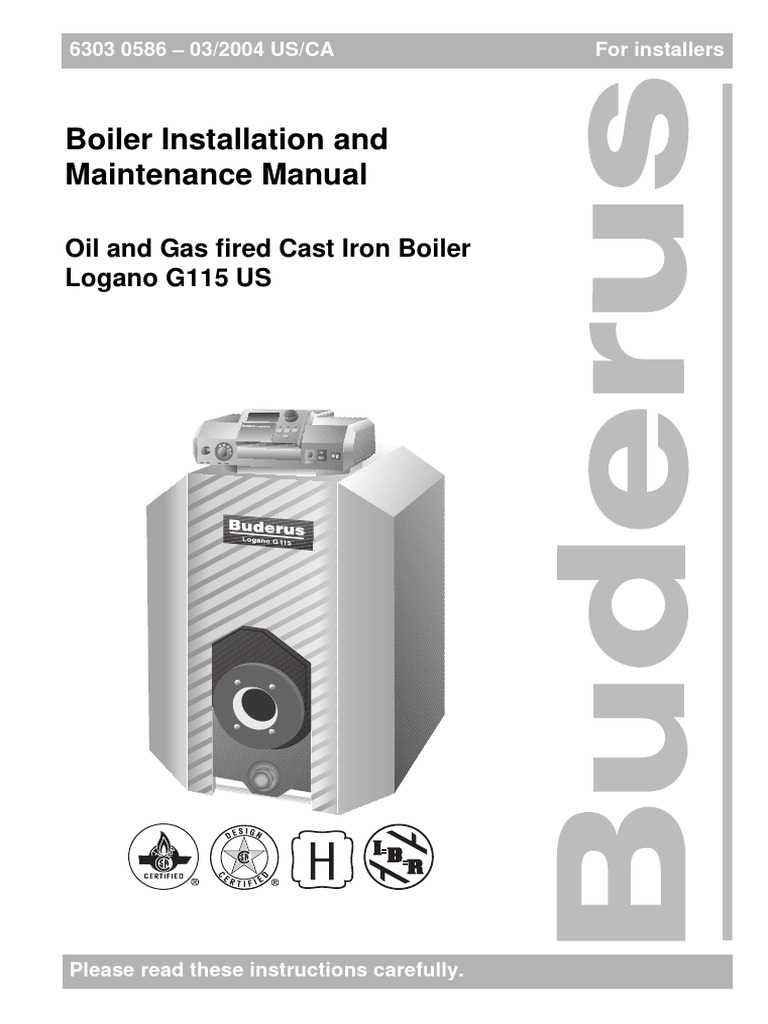 Installation and Maintenance Manual for Oil and Gas Fired Cast Iron ...