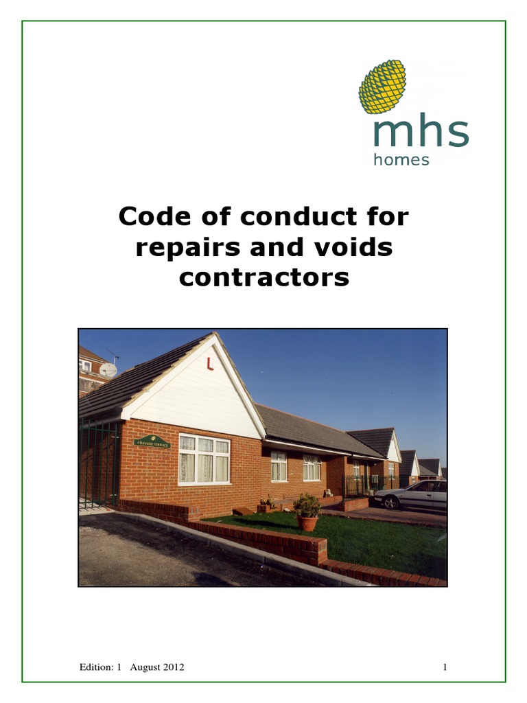 Mhs Homes Code of Conduct | PDF | Race And Ethnicity In The United ...
