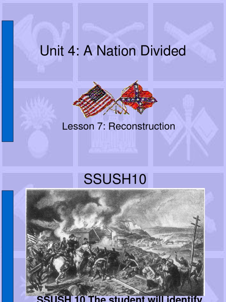 Reconstruction: Key Events & Amendments | PDF | Reconstruction Era ...