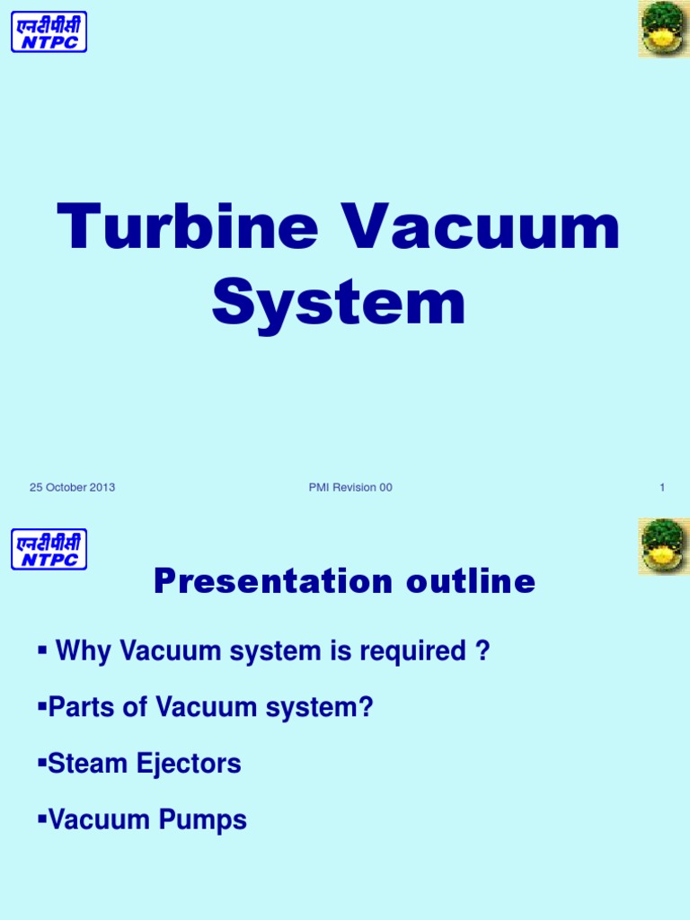 Turbine Vacuum System Overview | PDF