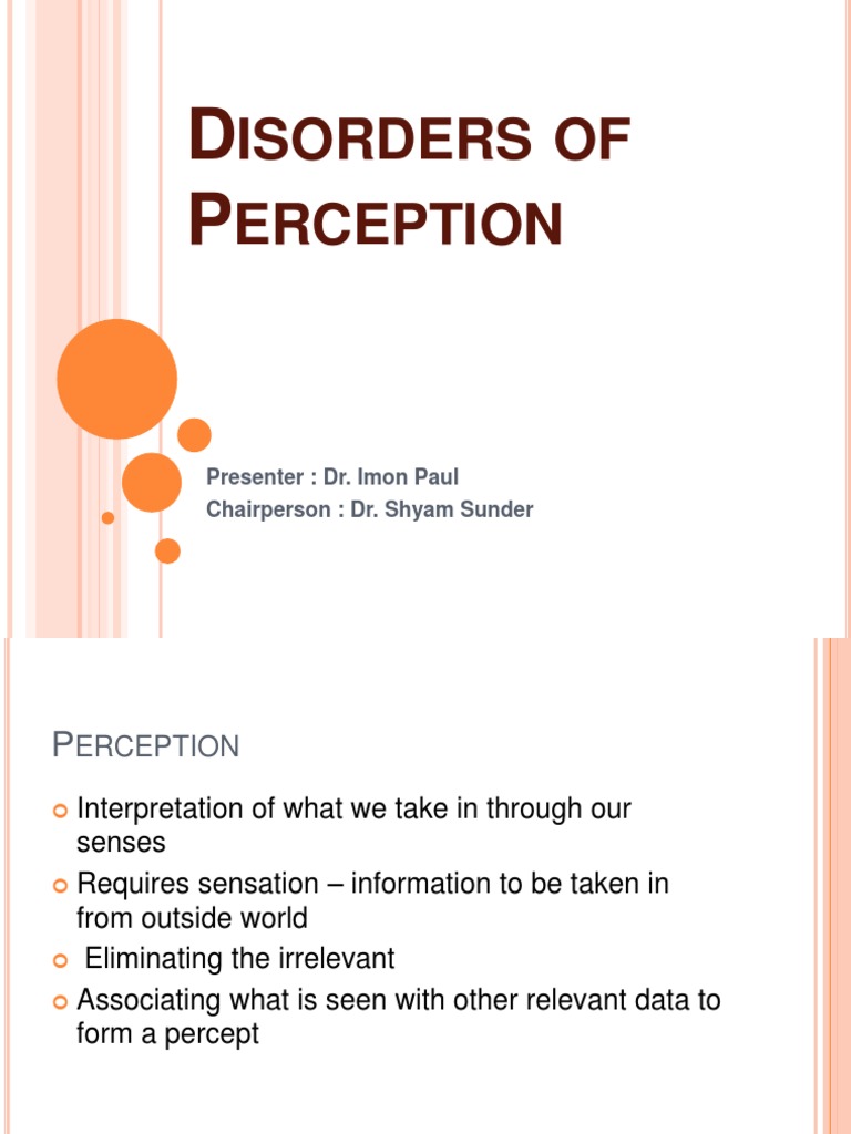 disorders of perception (1).pptx | Hallucination | Perception