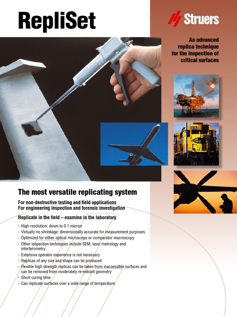 Repliset Brochure English 11111111 | PDF | Microscopy | Scanning ...