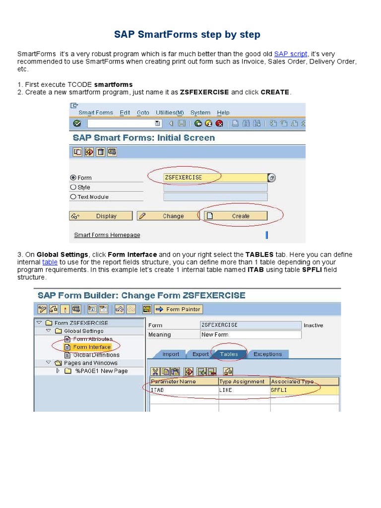 SAP SmartForms Step by Step | PDF