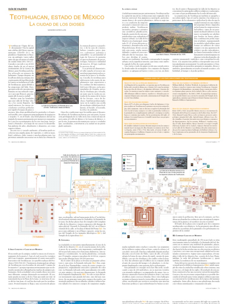 Guia de Viaje Teotihuacan | PDF | Mesoamérica | Cultura (general)