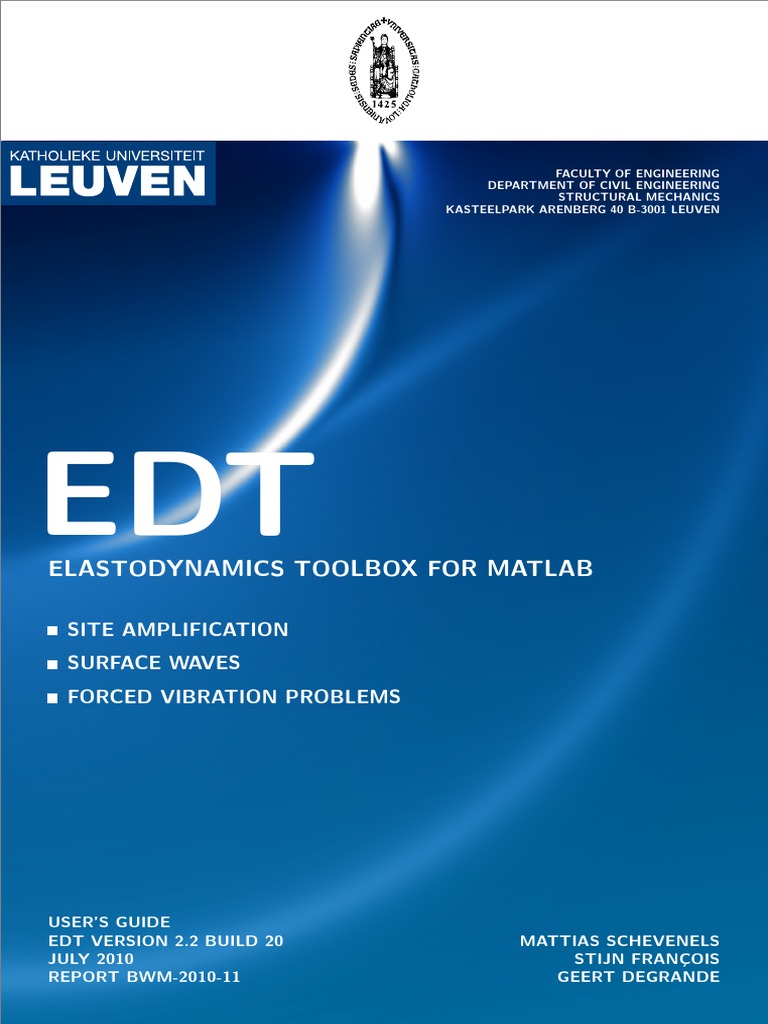 Edt Manual | PDF | Waves | Coordinate System