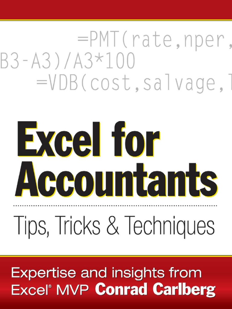 Excel For Accountants Conrad Carlberg | PDF | Microsoft Excel | Tab (Gui)