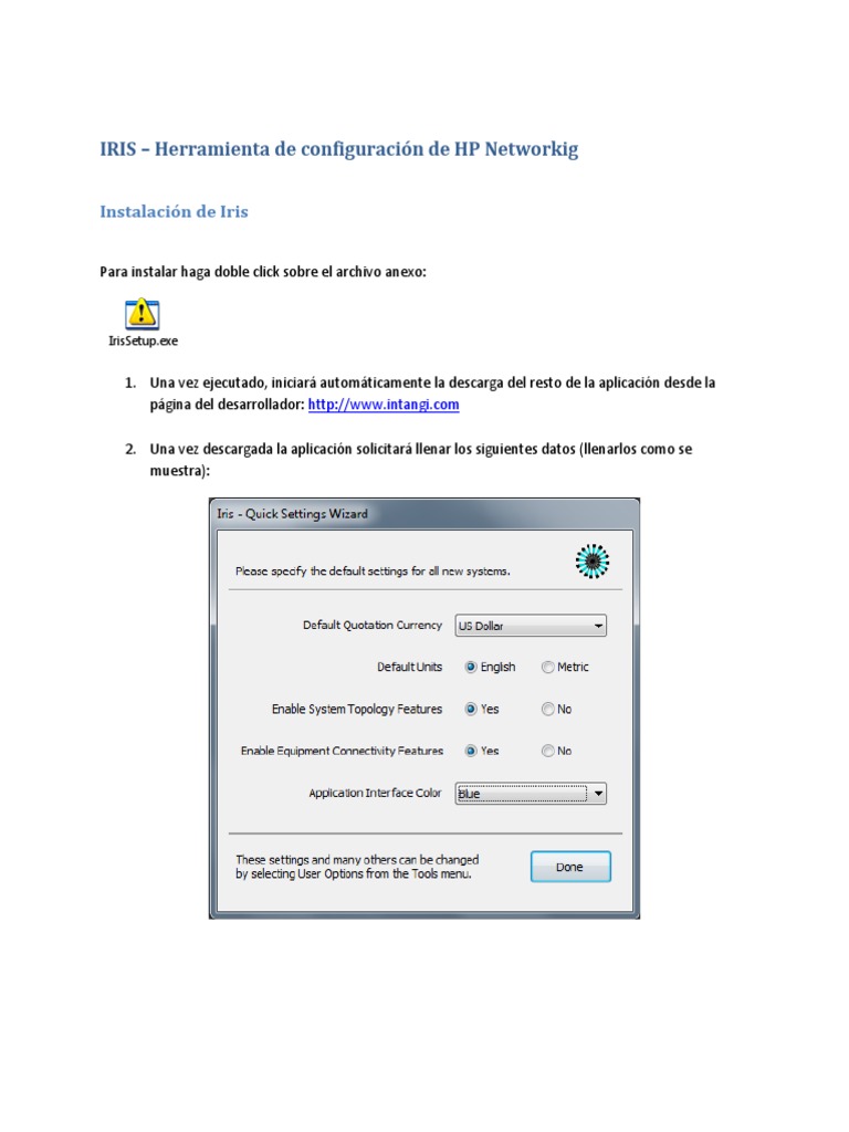 Guía de Instalación IRIS | PDF