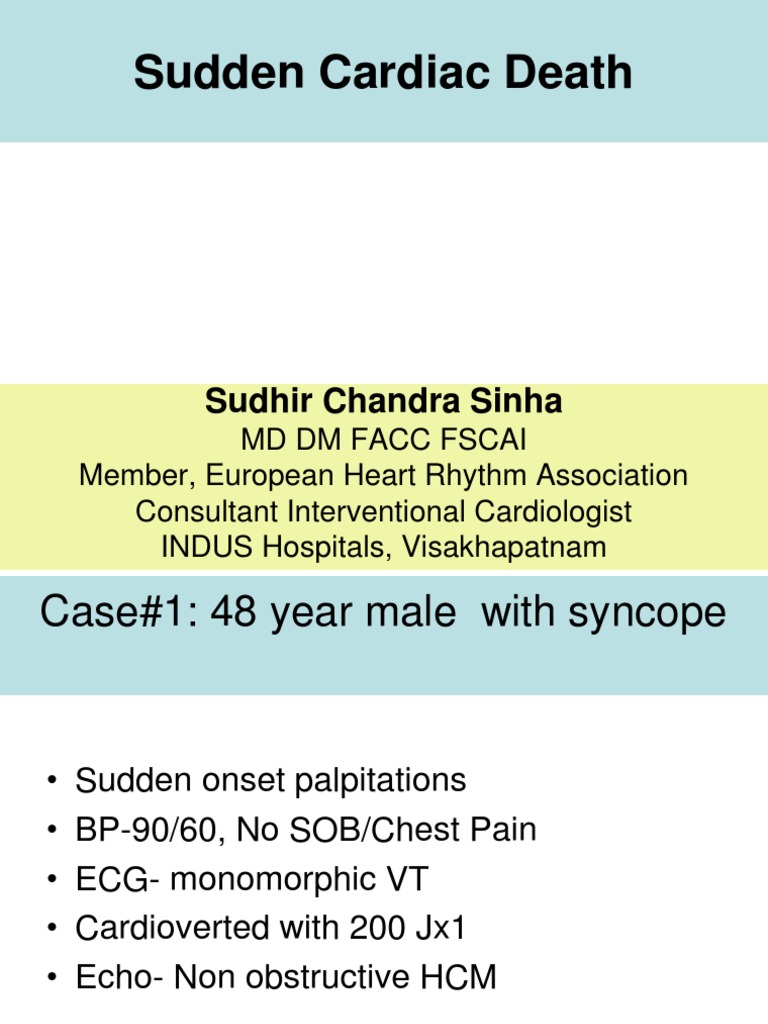 Sudden Cardiac Death | PDF