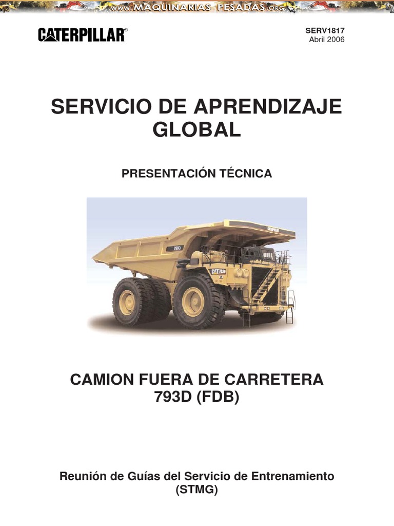 Manual Camion Caterpillar | PDF | Turbocompresor | Transmisión (Mecánica)