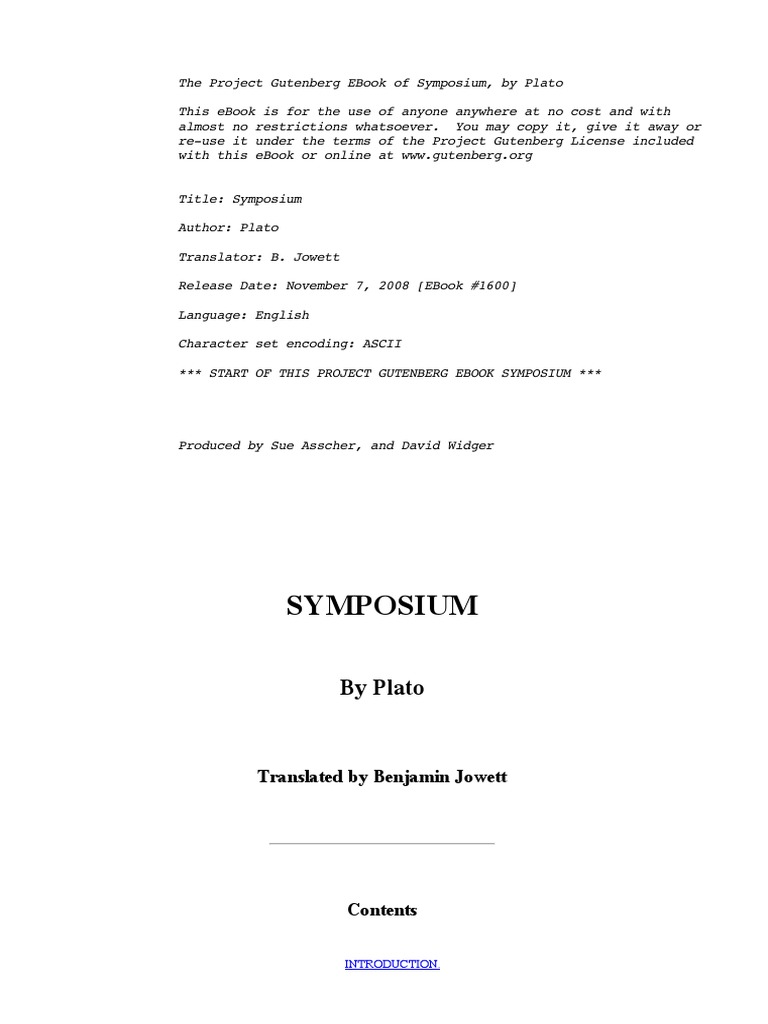 Plato's Symposium: A Summary and Analysis of One of Plato's Most Famous ...