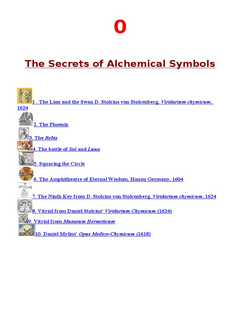 The Secrets of Alchemical Symbols | PDF