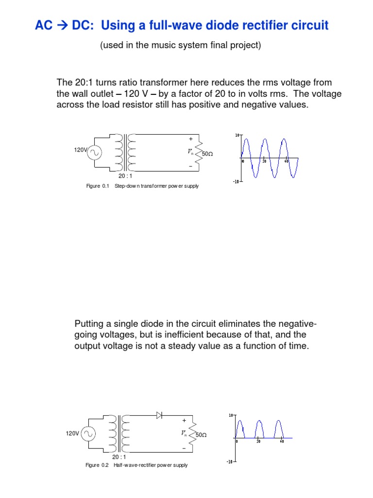Full-Wave Rectifier | PDF