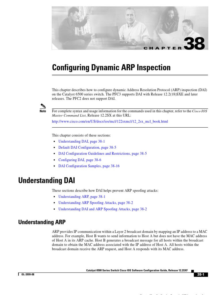 Configuring Dynamic ARP Inspection: Understanding DAI | PDF | Network ...